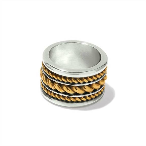 Brighton | Jewelry | New Brighton Monete Wide Ring In Goldsilver | Poshmark